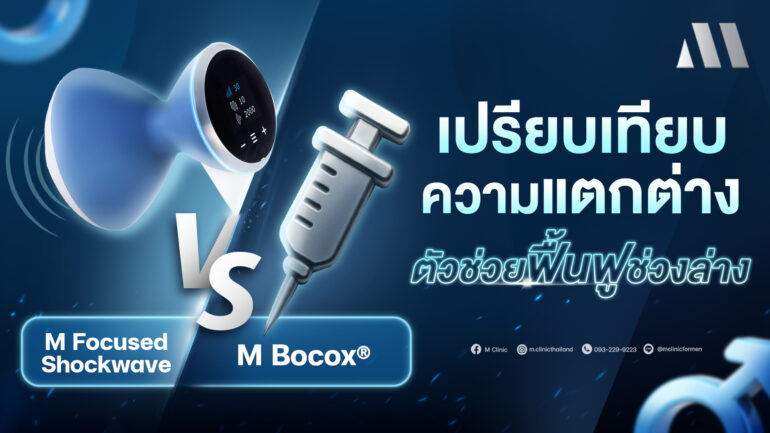 เปรียบเทียบ M Focused Shockwave และ M Bocox® - M Clinic Thailand